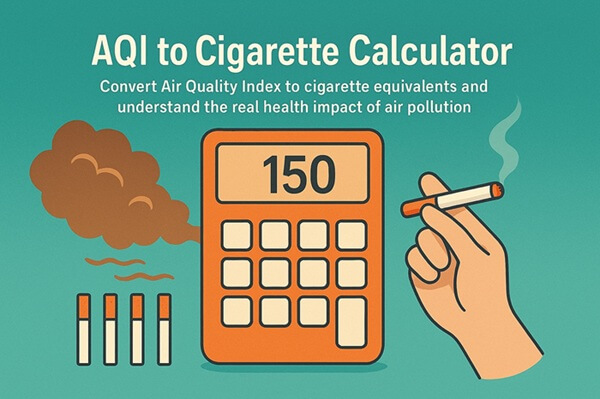 AQI to Cigarette Calculator - Convert Air Quality to Health Impact